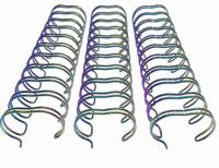 China Electroplated Metal Double Wire Loop For Binding Notebook for sale