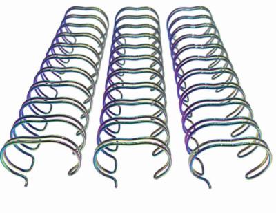 China Electroplated Metal Double Wire Loop For Binding Notebook for sale