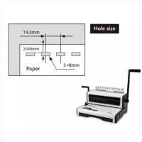 China 6.5mm Desktop Plastic Comb Binding Machine For 500 Sheets Document for sale