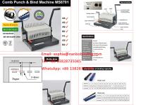China Wall Calendar MS8701 Binding Machine With Handles, A3/A4/A5 Paper Office Punch Bind Machines for sale