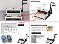 China 12.7mm Pitch Double Loop Wire Punching Binding Machine for sale