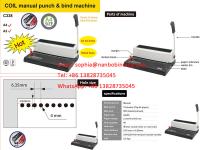 China 6.35mm Pitch A4 Paper Manual Coil Binding Machine For Office for sale