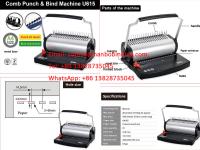 China 21 Holes Manual Comb Binding Machine For Calendar for sale