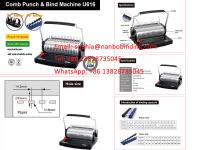 China Portable A4 A5 Plastic Comb Binding And Punching Machine for sale