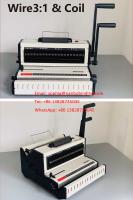 China 3/1 2/1 Wire Coil Binding Punching Machine For F4 Paper for sale