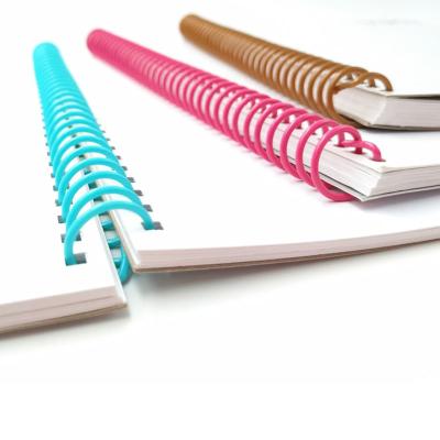China Document Binding Colorful PVC Spiral Ring 3/4'' 7/8'' for sale