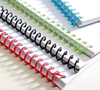 China Single Coil PVC Plastic Spiral Binding Ring 1-1/8'' For Office Documents for sale