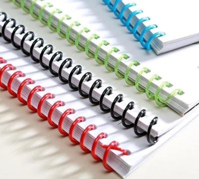 China Single Coil PVC Plastic Spiral Binding Ring 1-1/8'' For Office Documents for sale