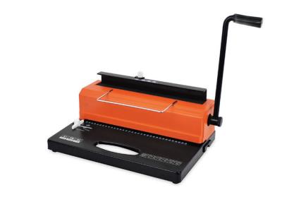 China Desktop A4 Paper 14.3mm Wire Punching And Binding Machine For Office for sale