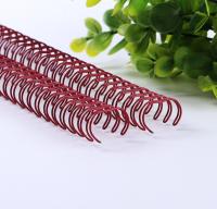 China Book Binding 1/2'' Metal Spiral Wire , 23 Loops Double Wire Ring for sale