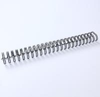 China 1/4in Black Twin Ring / Double Loop Binding Wire Nylon coated For Schools for sale