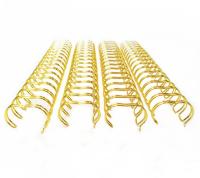 China 25.4mm Double Loop Wire Binding , 34 Loops Document Metal Spiral Wire for sale