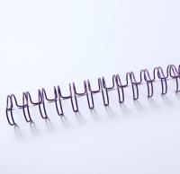 China Dia0.7mm Double Loop Binding Wire Metal Material For Notebook for sale