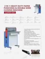 China NANBO 2.5-6.5mm Margin Heavy Duty Paper Punching Machine For Industry for sale