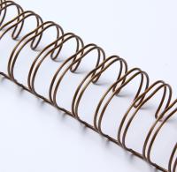 China Bronze 1.25 Inch Book Binding Materials , Dia31.8mm Wire O Bound for sale