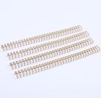 China A4 Double Loop Binding Wire Nylon Coated For Books Gold  color for sale