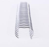 China Notebook 3/8 Inch Double Loop Binding Wire Electroplating for sale