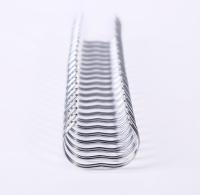 China Silver 1/4 Inch Double Loop Binding Wire Materials Document Use for sale