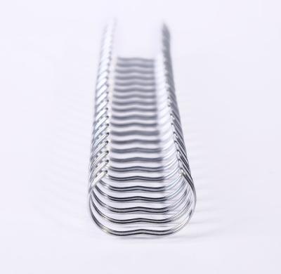 China Silver 1/4 Inch Double Loop Binding Wire Materials Document Use for sale