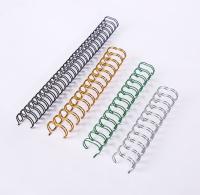 China A4 Papers Book Binding Wire , Diameter 4.8 - 38.1mm Double Wire Ring for sale