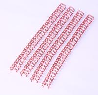 China 23 Spirals Double Loop Binding Wire Metal Material Electroplated for sale