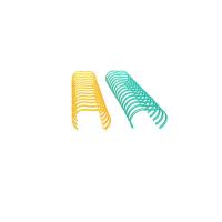 China Colorful 3:1 Or 2:1 Twin Ring Wire , Electroplated Book Binding Materials for sale
