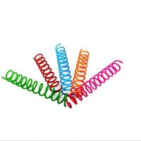 China Colored 1/2'' Pvc Plastic Coil Binding Filament Pitch 2:1 Nanbo for sale