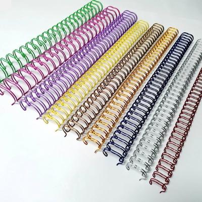 China 3/4'' Pitch 2: 1 Book Binding Spiral , Rohs Nylon Coated Double Metal Wire for sale