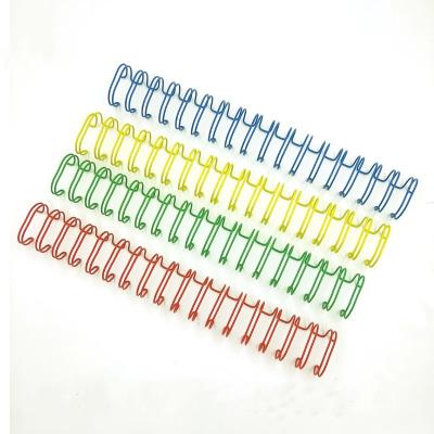 China 45sheets A4 3:1 Double Loop Binding , 1/4'' Colorful Twin Wire Binding for sale