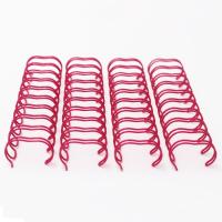 China 45sheets A4 3:1 Double Loop Binding , 1/4'' Colorful Twin Wire Binding for sale
