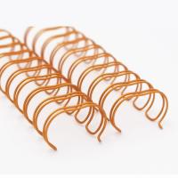 China Pitch 2:1 A4 3/4'' Double Loop Binding Spiral Wire Nylon Coated for sale