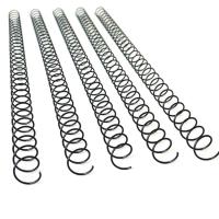 China Black 14.7mm Spiral Metal Coil Binding Materials 4:1 Nylon Coated for sale