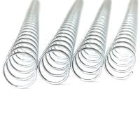 China Silver Spiral Metal Coil Binding For A4 Book 1/4 Inch To 2 Inch for sale