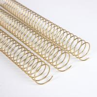 China Golden 50.8mm 4:1 Metal Coil Binding Spiral NanBo Nylon Coated for sale