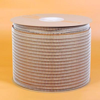 China Rohs 1/4'' Double Loop Binding Wire Roll For Notebook 0.7mm To 1.5mm for sale