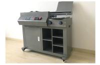China LCD Press Button Automatic A4 Wireless Glue Binding Machine Perfect Binder With Single Gluing Roller for sale