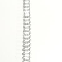 China 5/16 Inch Silver Aluminium Twin Loop Binding Wire Filaments Spiral With Nylon Coating for sale