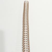 China Rose Gold 7/16 Inch Double Wire 23 Loops Binding Coil Spiral Wires For Book Shops for sale