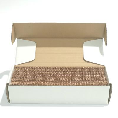 China Bronze 0.8mm Thickness Metal Double Wires After Printing Spiral Binding Wires for sale