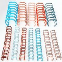 China 60 Sheets 5/16'' Colorful Double Wire O Metal Double Loop Wire for sale