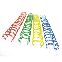 China 60 Sheets 5/16'' Colorful Double Wire O Metal Double Loop Wire for sale