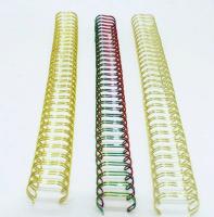 China Factory various colors 1/4'' Twin Loop Wireo Double Metal Spiral Double Wire O Cut Piece for sale