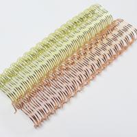 China Factory various colors 1/4'' Twin Loop Wireo Double Metal Spiral Double Wire O Cut Piece for sale