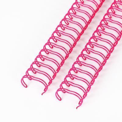 China 1 MM Thick Twin Loop Coil Wire Spirals Twin Binding Wire For Book Store for sale