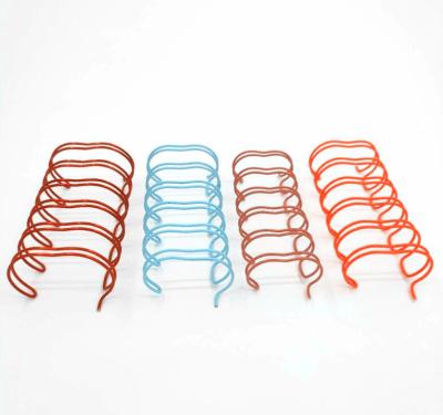 China 120 Sheets 9/16'' Double Loop Binding Wire O Binding Ring Nylon Coated for sale