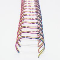 China 180 Sheets 7/8'' Twin Wire Loops Manual Spiral Binding Metal Binding Ring for sale