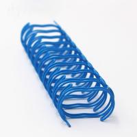 China 45 Sheets 1/4'' Twin Loop Wire Bind O Wire Binding Nylon Coated Twin Ring Wire for sale