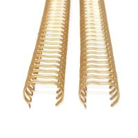 China Spiral Wire Gold Double Wire O Binding 1.5mm Thick For Notebook for sale