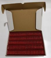 China 11.1 MM Gold Spiral Coils Gold Spiral Binding Gold Plating Double Loop Wire O For Calender for sale