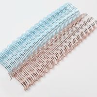 China Rainbow Double Metal Spiral Binding Wire With Electroplating for sale